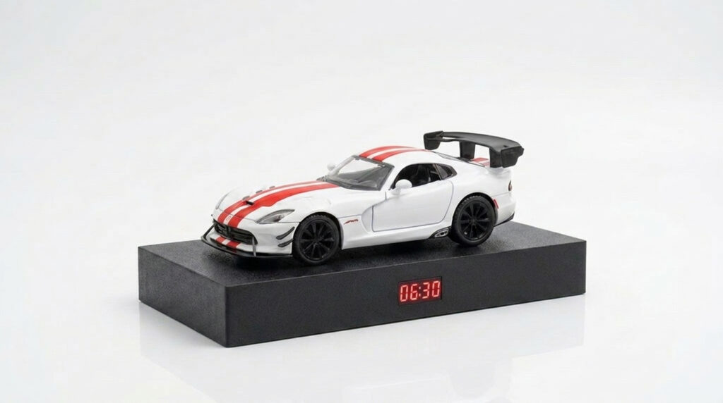 Dodge Viper ACR Car Alarm Clock LED Display