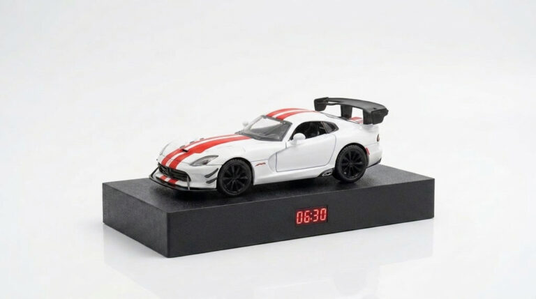 Dodge Viper ACR Car Alarm Clock LED Display